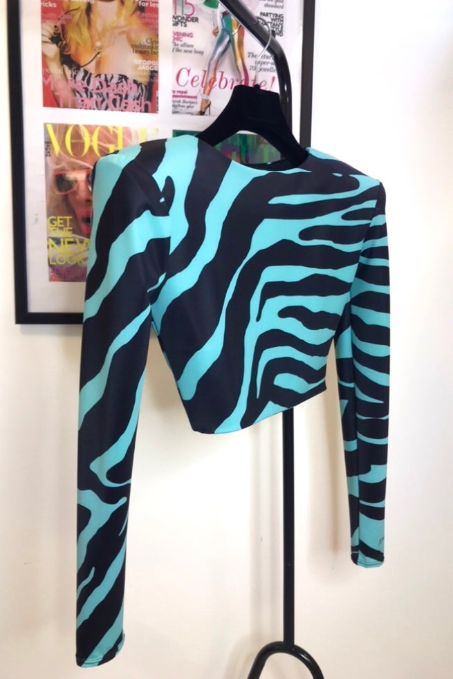 HARLEM TOP • MINT ZEBRA – MOHOKINI